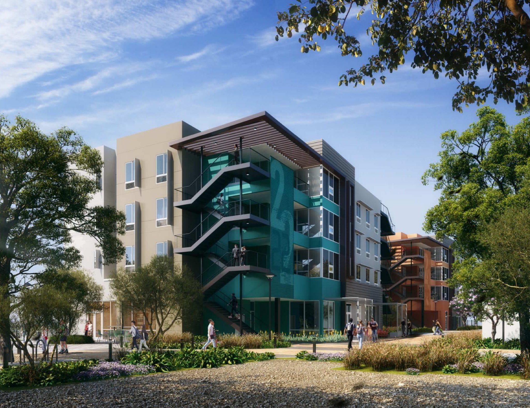 C.W. Driver Building Student Housing at California State University ...